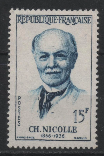 FRANCE 1958 : N° 1144 GRANDS MÉDECINS.CHARLES NICOLLE NEUF** TTB EUR 1,00 - PicClick FR
